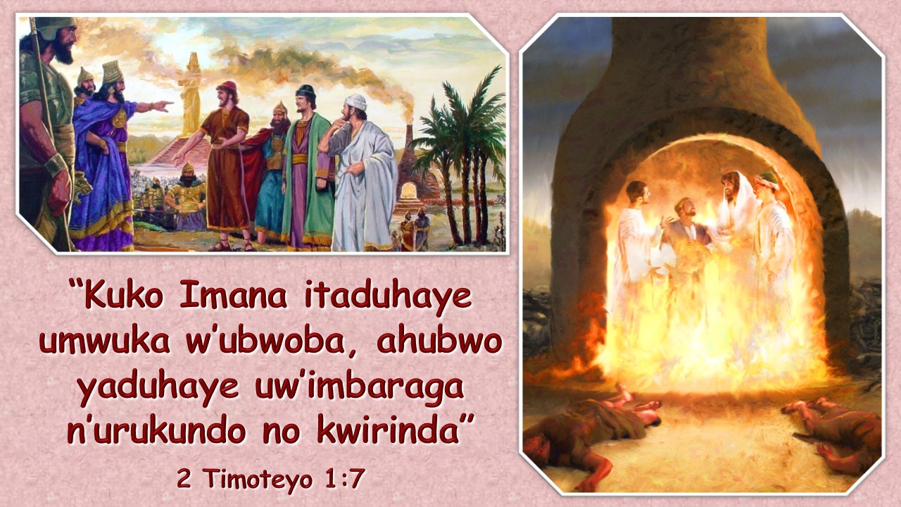 IBYIGISHO BY’ ISHURI RYO KU ISABATO MU MASHUSHO NYANDIKO